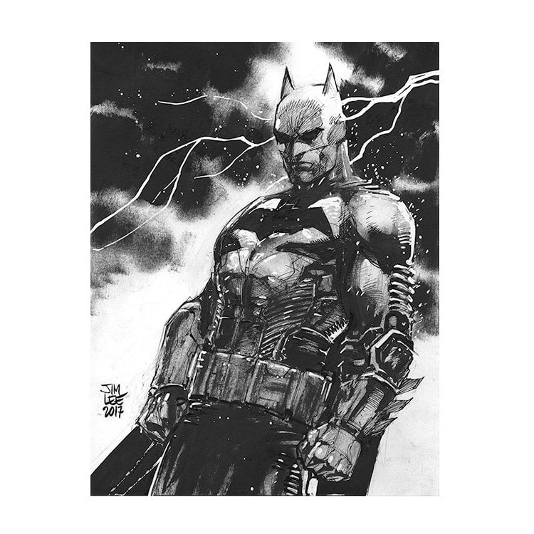 how to draw batman jim lee