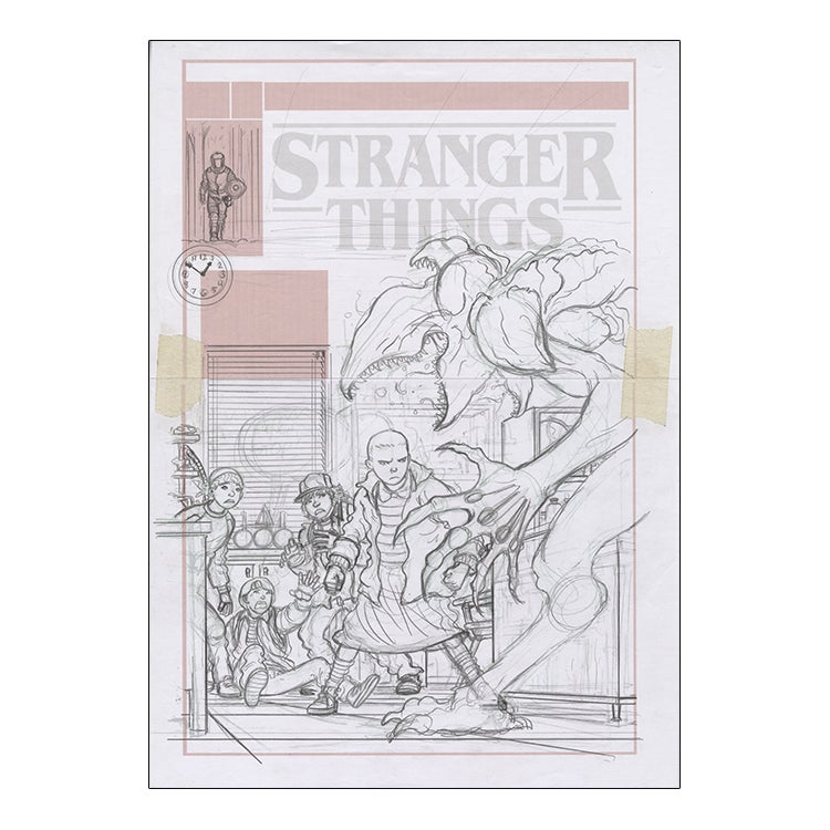 Charles P Wilson III - Original Art - Stranger Things pitch art pencel ...